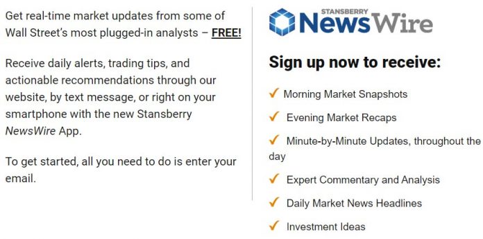Stansberry NewsWire: New Morning Market Research Service
